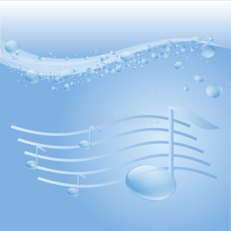 Music wave stock vector. Illustration of blue, musical - 38964397