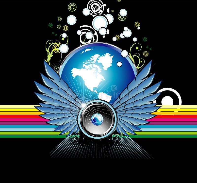 Music World Rainbow Background Stock Vector - Illustration of banner ...