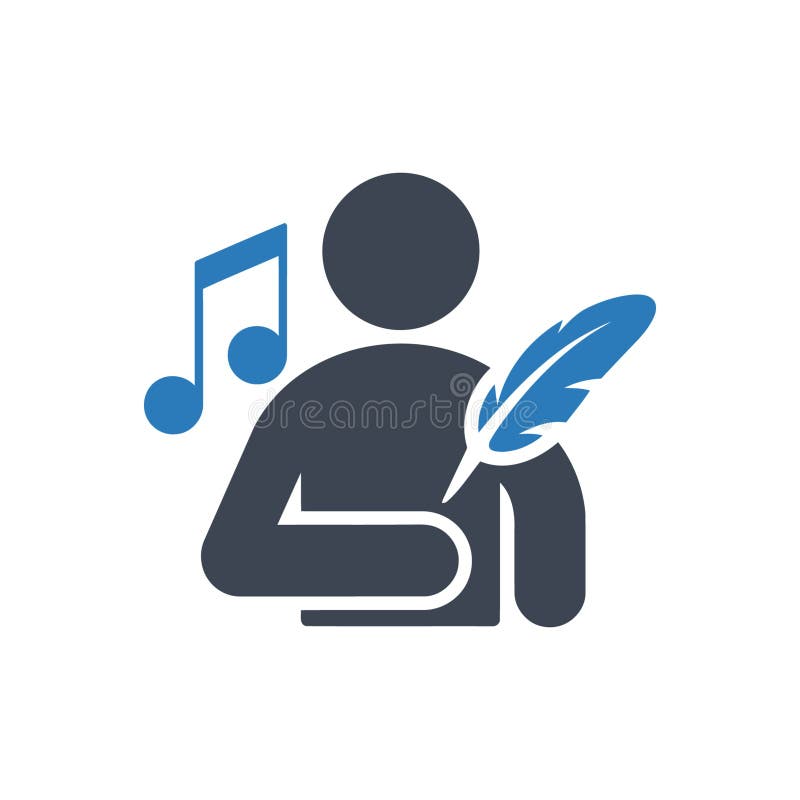 Music Writer Icon stock illustration. Illustration of icon - 361911387
