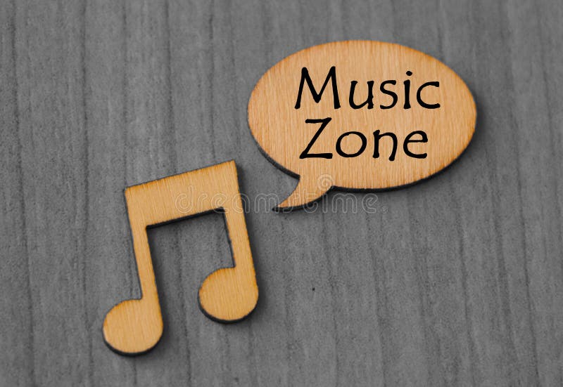 Music zone sign. stock photo. Image of city, black, beautiful - 180966072