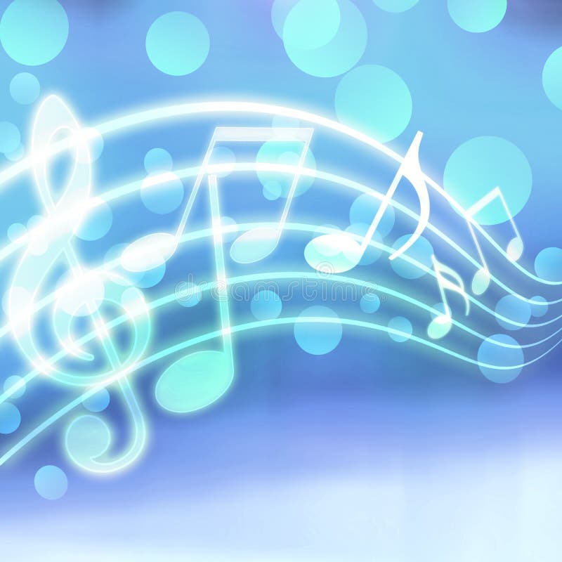 Abstract Magic Music Musical Notes Background Stock Vector ...