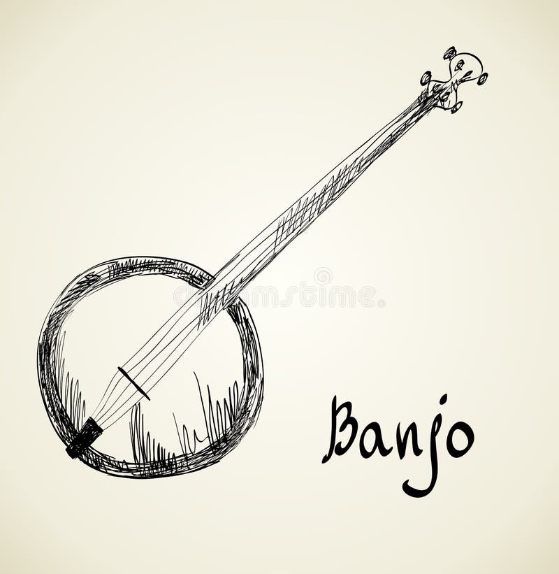 Banjo Drawing Stock Illustrations – 466 Banjo Drawing Stock ...