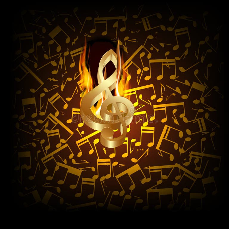 Treble Clef Fire Stock Illustrations – 180 Treble Clef Fire Stock ...