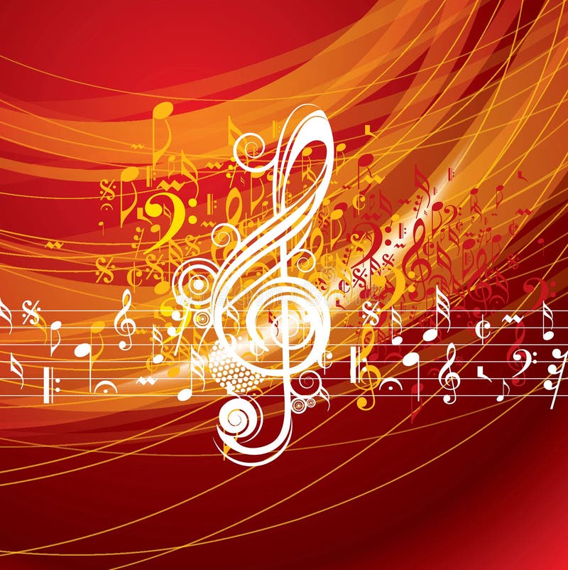 Musical Background For Music Event Design Stock Vector - Illustration ...