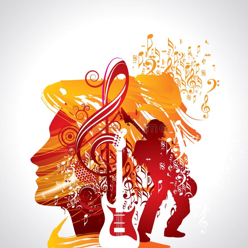 Musical Background for Music Event Design Stock Vector - Illustration ...