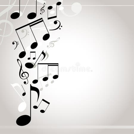 Musical background. Notes stock vector. Illustration of signs - 16132704