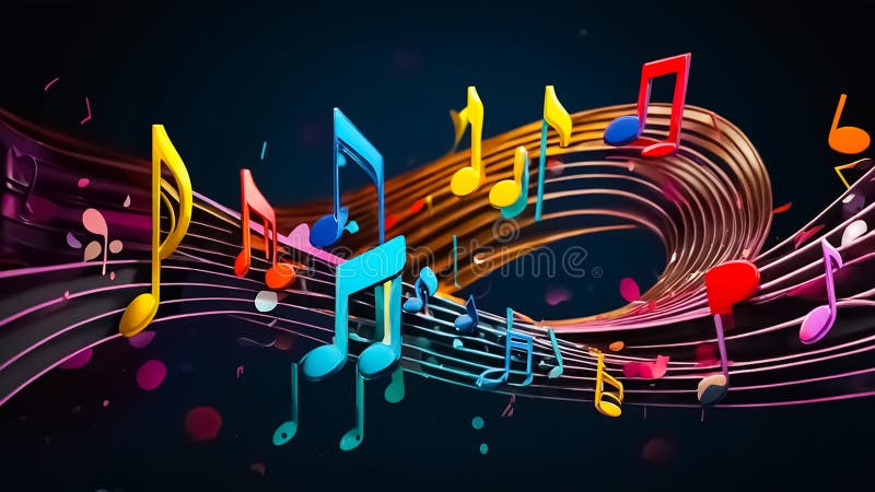 Beautiful Musical Background Classical Wallpaper Colors Creative Card ...