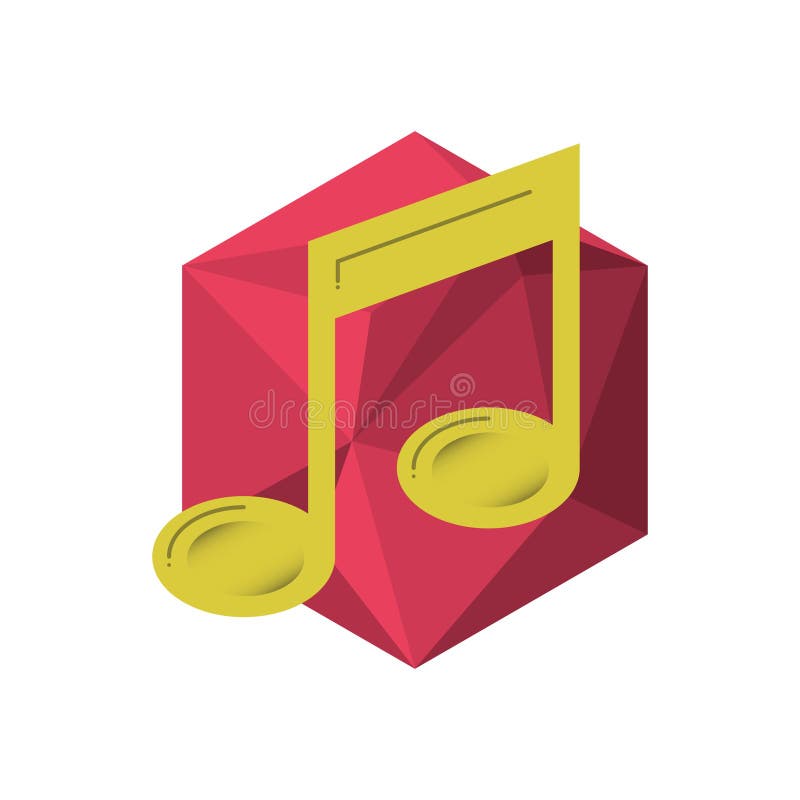 Musical Beam Notes. Vector Illustration Decorative Design Stock Vector ...