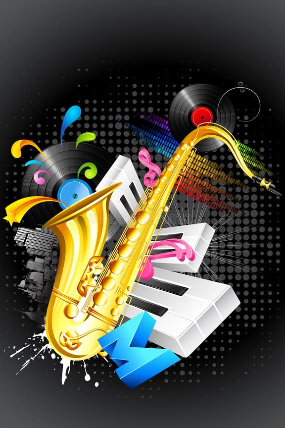 Musical Blast stock illustration. Illustration of motion - 22633232