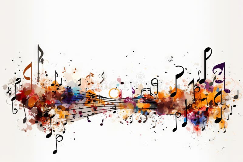 Pop Art Musical Notes stock illustration. Illustration of music - 282547195