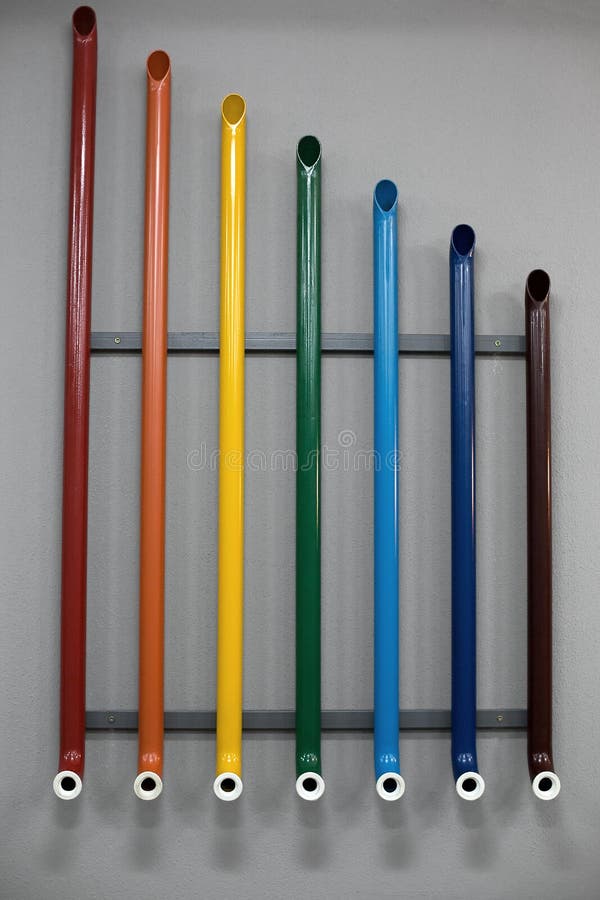 Musical brass pipe stock photo. Image of rainbow, colorful - 77017352