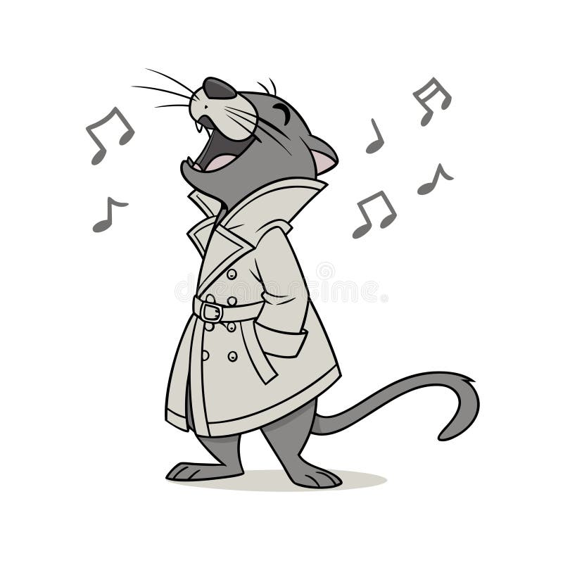 Musical Cheetah with Enthusiasm Illustration Stock Photo - Illustration ...