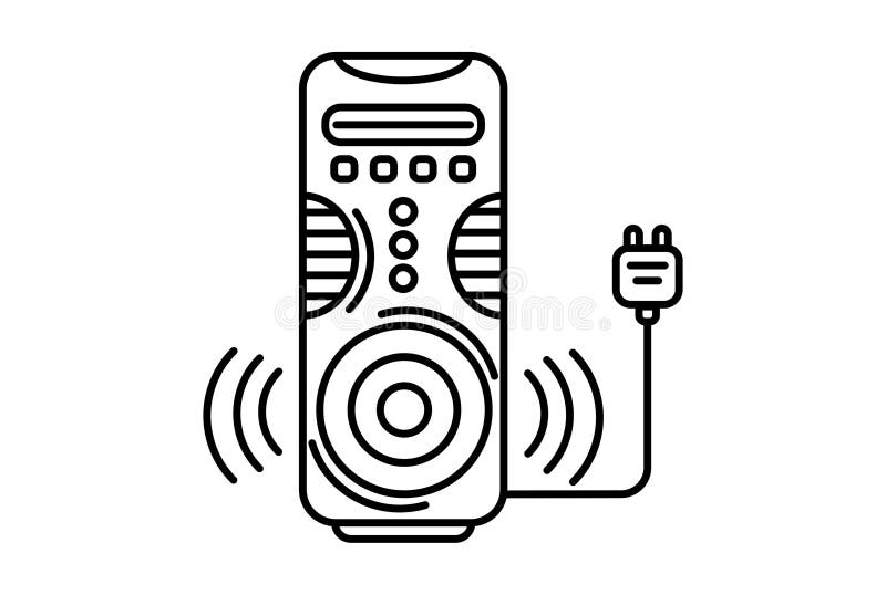 Musical Column Flat Icon Minimalist Technology Symbol Pc Hardware Sign ...