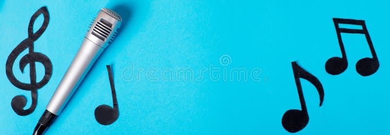 Singer Music Notes Banner Stock Photos - Free & Royalty-Free Stock ...