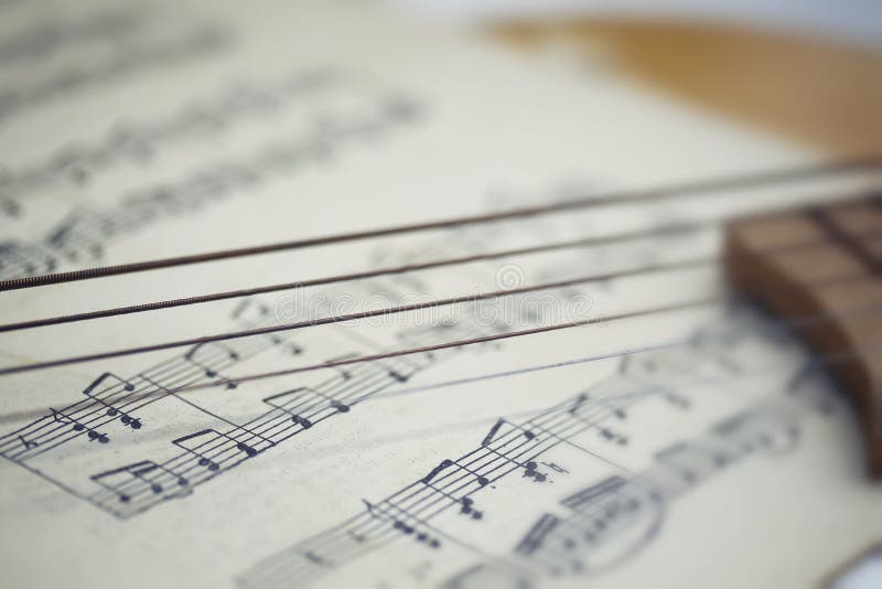 Musical Conceptual Composition of Guitar Strings on the Background of ...