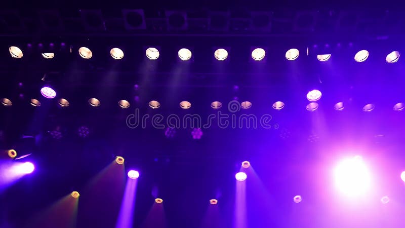 Atmospheric Stage Light Lightning during the Concert and Show Stock ...