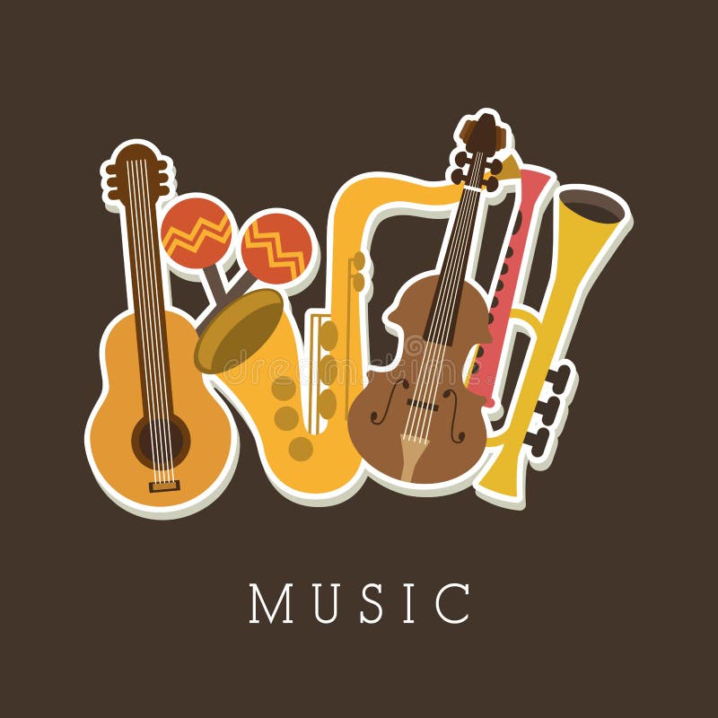 Musical design stock vector. Illustration of interpreter - 35557209