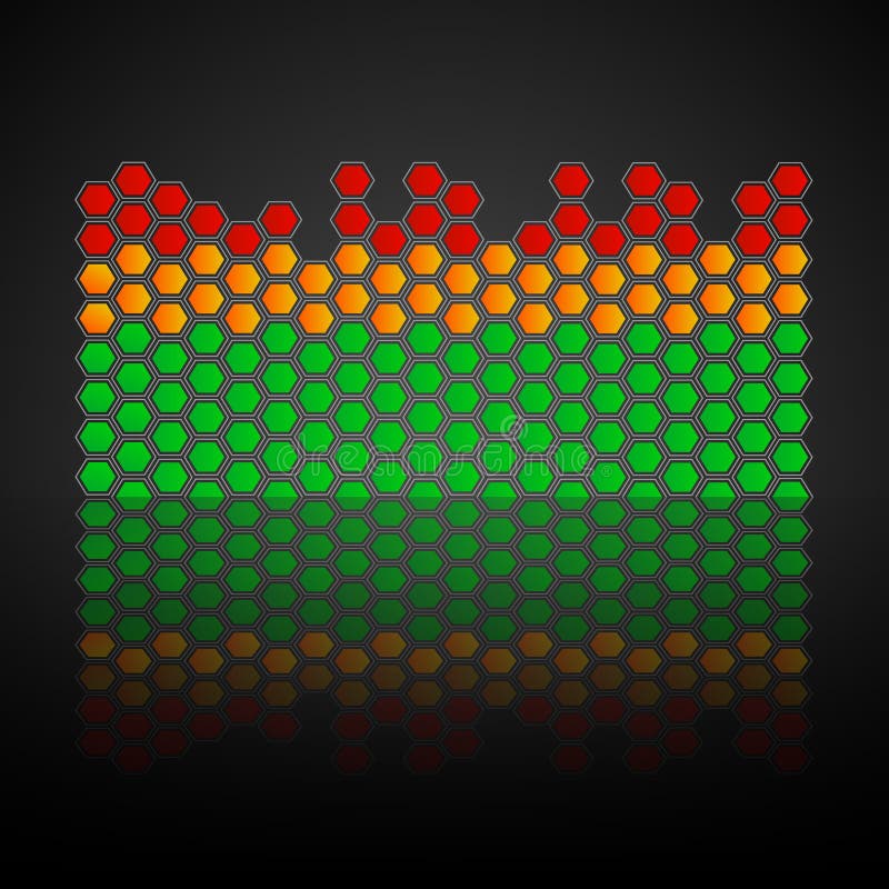 Musical digital equalizer stock vector. Illustration of digital - 90888621