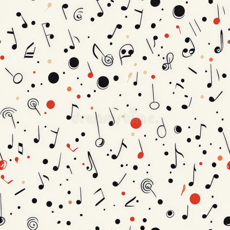 A Musical Dot Pattern, Where Tiny Dots Float among Musical Notes and ...