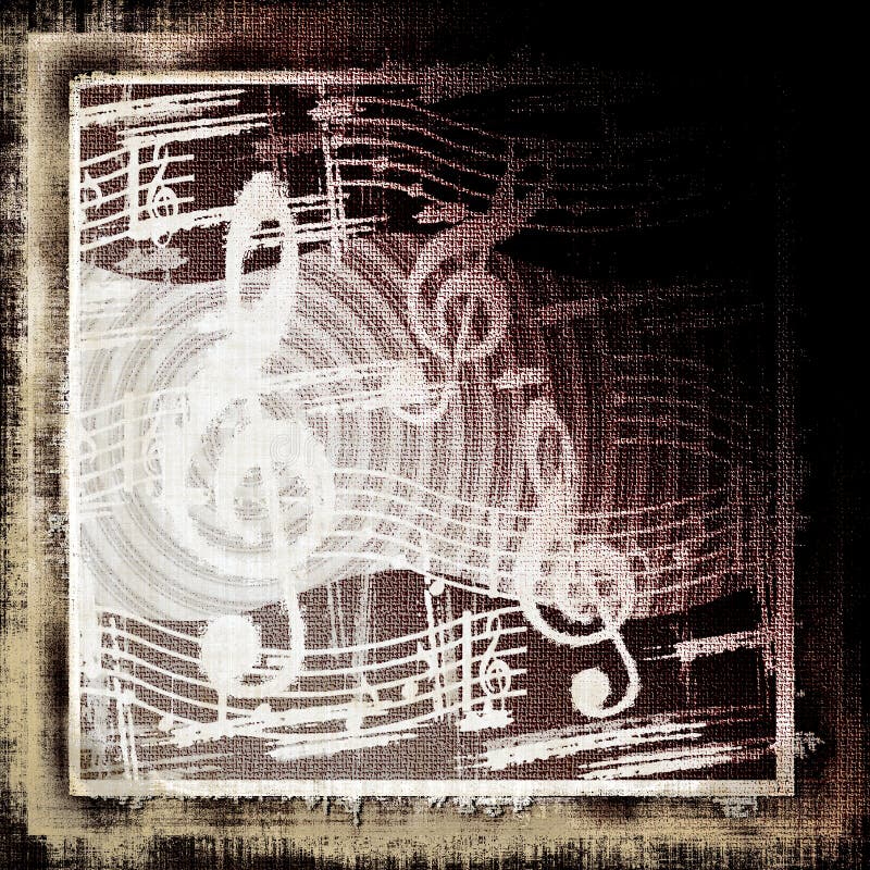 Grunge musical background stock illustration. Illustration of harmony ...