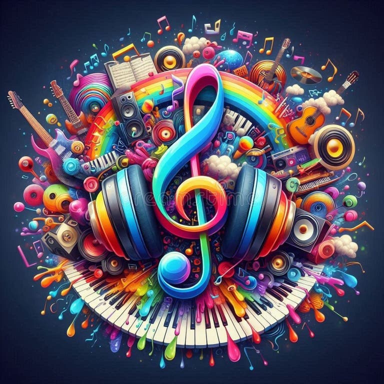 Musical Notes Collage Stock Illustrations – 1,168 Musical Notes Collage ...
