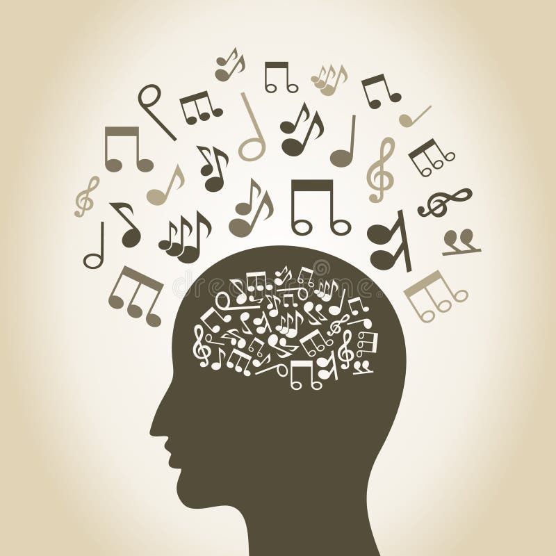 Man Silhouette with Brain and Heart Stock Vector - Illustration of ...