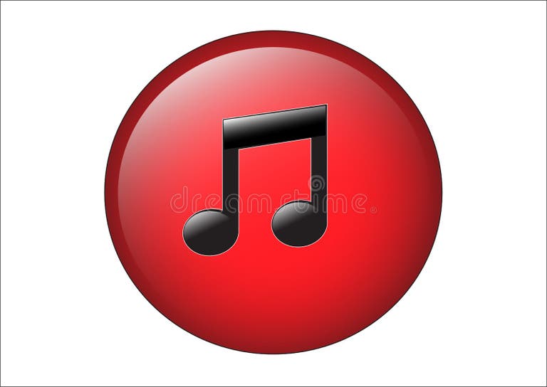 Red Musical Note Icon Stock Illustrations – 3,823 Red Musical Note Icon ...