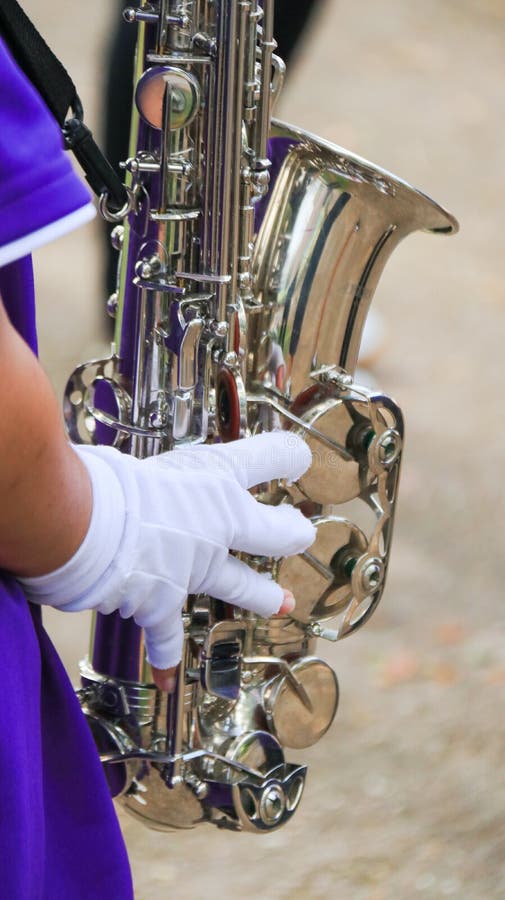Student is Rehersing a Musical Instrument Stock Image - Image of ...