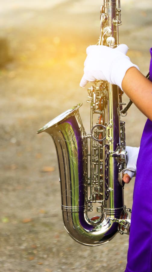 Student is Rehersing a Musical Instrument Stock Image - Image of focus ...