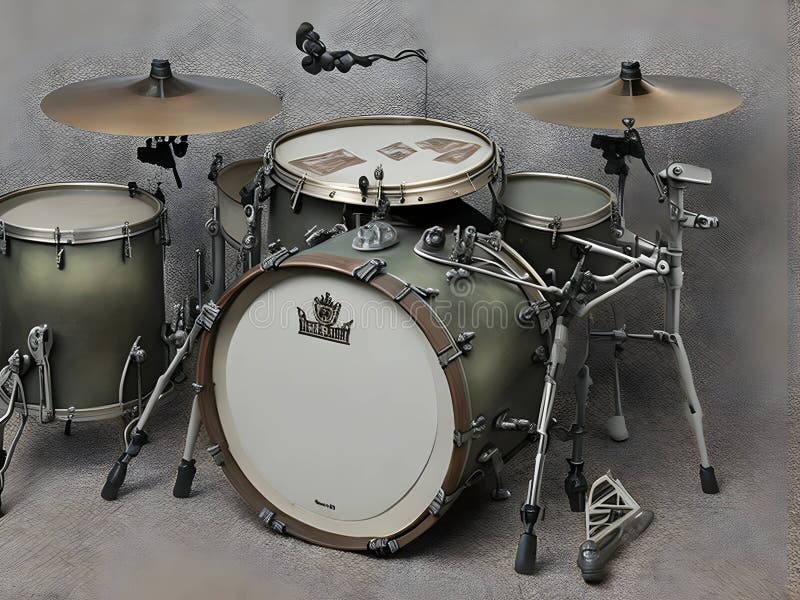 Musical Instrument Drum Kit. Stock Illustration - Illustration of music ...