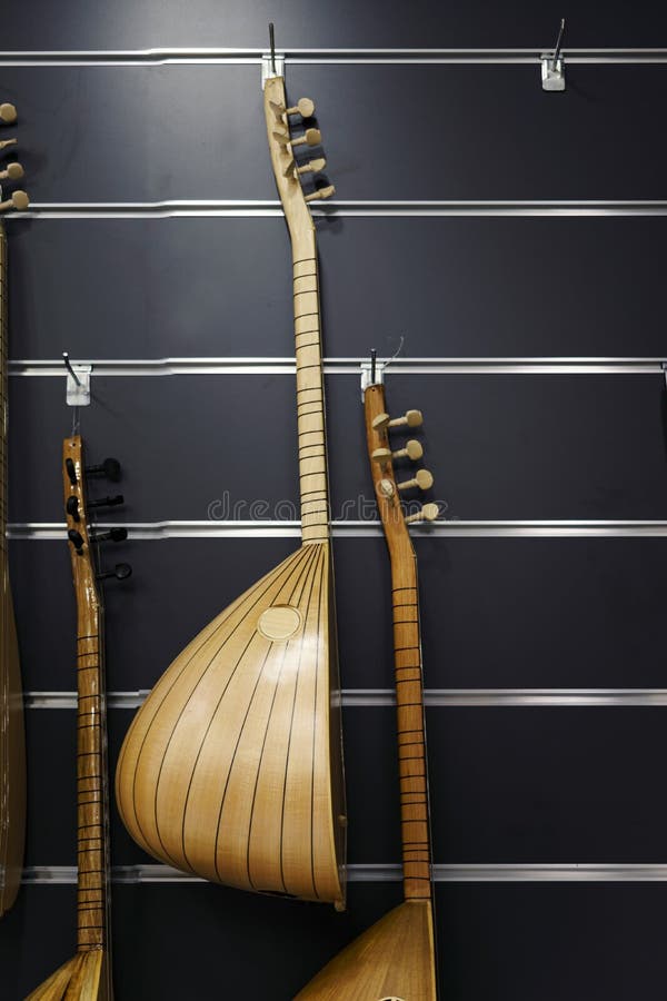 Musical Instrument Hanging on the Wall; String Instrument.the Turkish ...