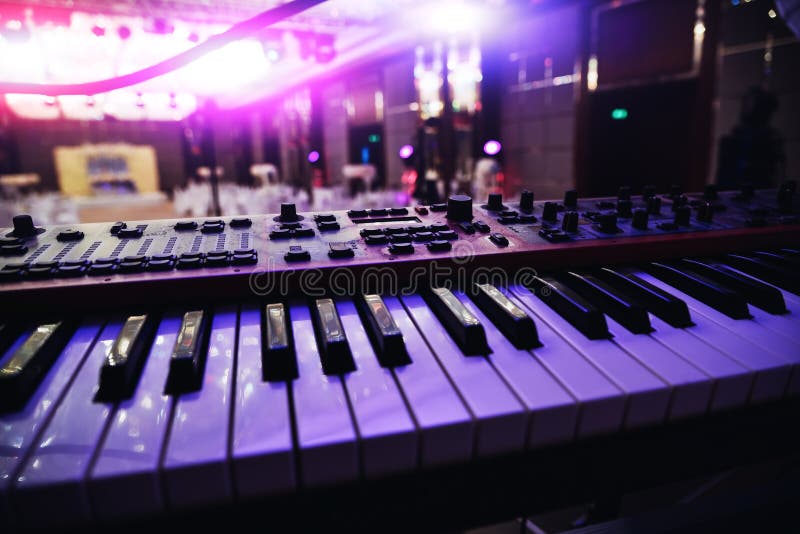 Musical Instrument Keys - Electronic Piano Stock Image - Image of ...