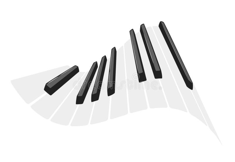 Musical instrument keys. stock vector. Illustration of performance ...