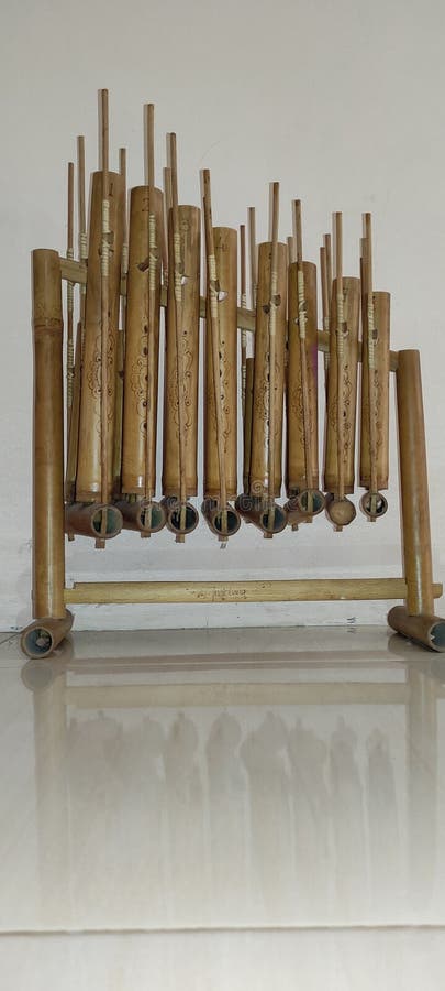 A Musical Instrument Made of Bamboo, Called Angklung, Comes from West ...