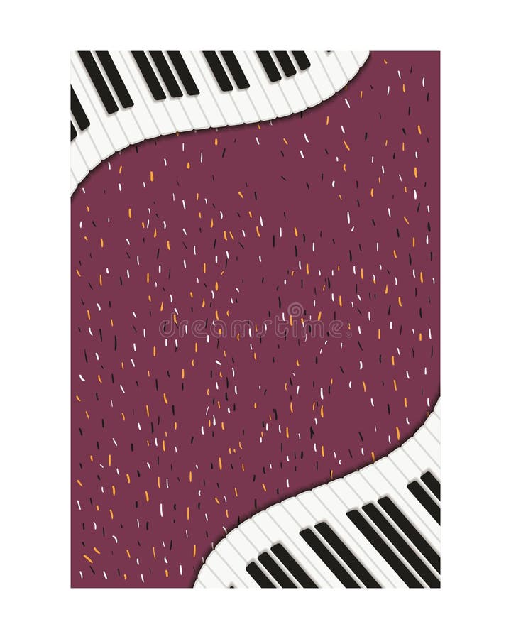 Musical Instrument Pattern Piano Keyboard Stock Vector - Illustration ...
