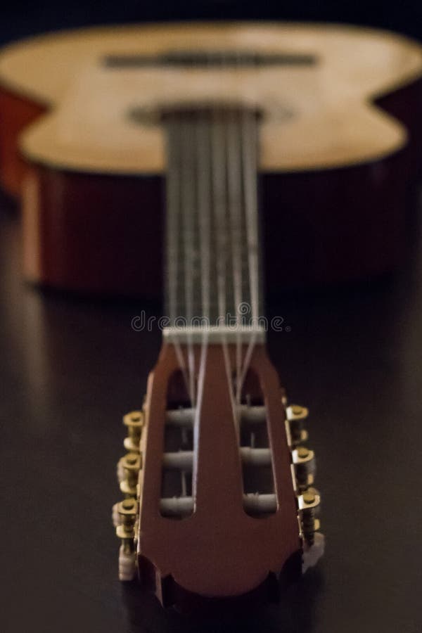 Musical Instrument Six-string Guitar Flamenco Stock Image - Image of ...