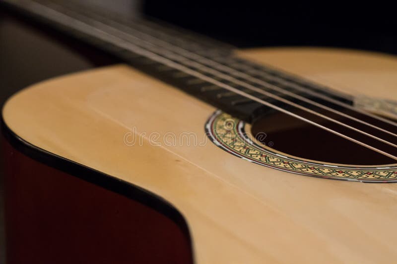 Musical Instrument Six-string Guitar Flamenco Stock Photo - Image of ...