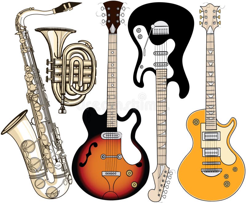 Musical Instruments stock vector. Illustration of musical - 4953918