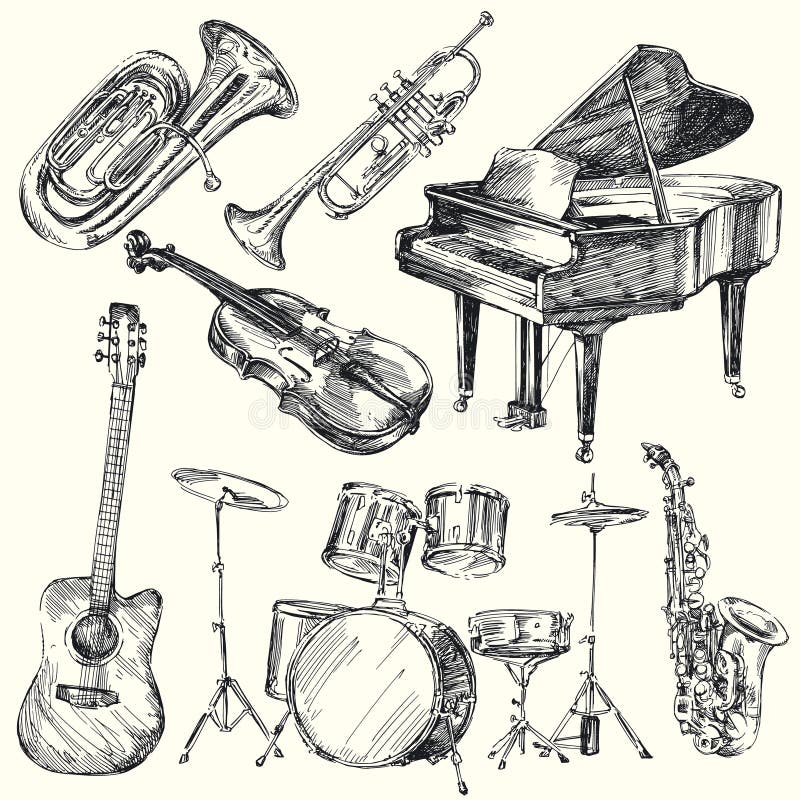 Cartoon Musical Instruments Stock Illustrations – 15,894 Cartoon ...