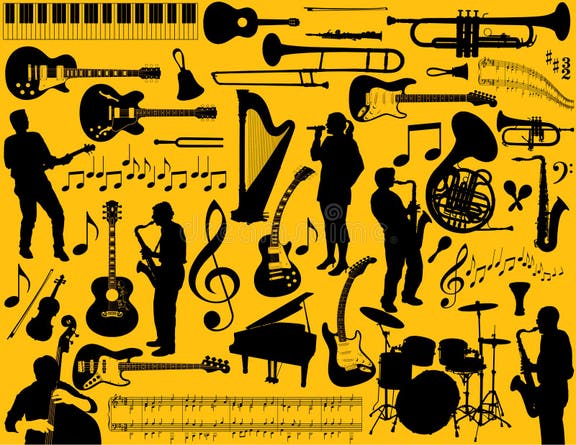 Yellow Musical Instruments Stock Illustrations – 2,864 Yellow Musical ...