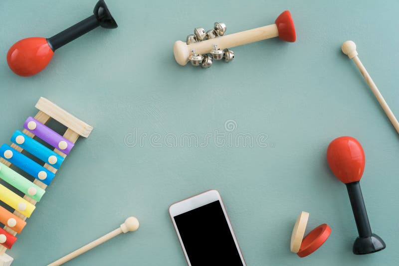 Musical Instruments Collection Stock Photo - Image of creative ...