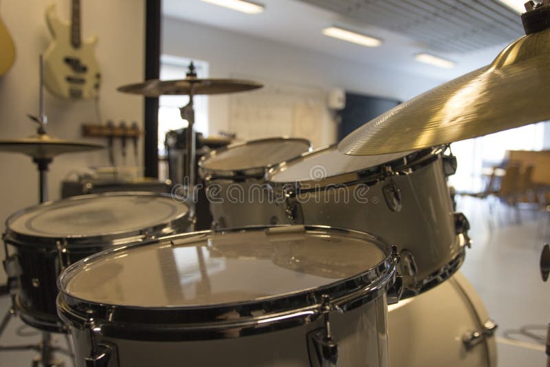 Musical Instruments in a Class Room Stock Photo - Image of band ...