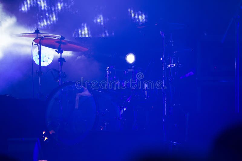 Musical Event that is Full of Light and Sound. Stock Photo - Image of ...