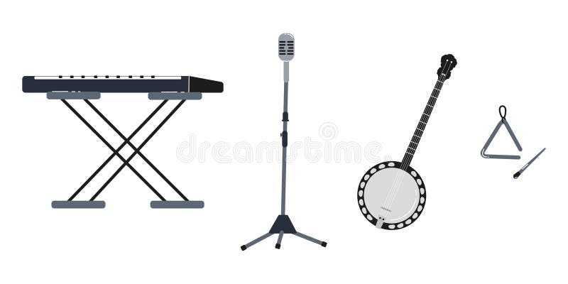 Musical Instruments Displayed in a Creative Arrangement for a ...