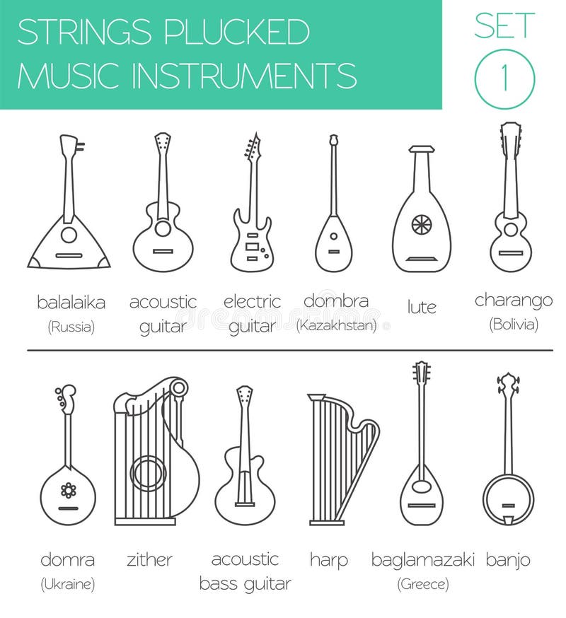 Musical Instruments Graphic Template.Jazz, Blues, Rock`n`roll Ba Stock ...