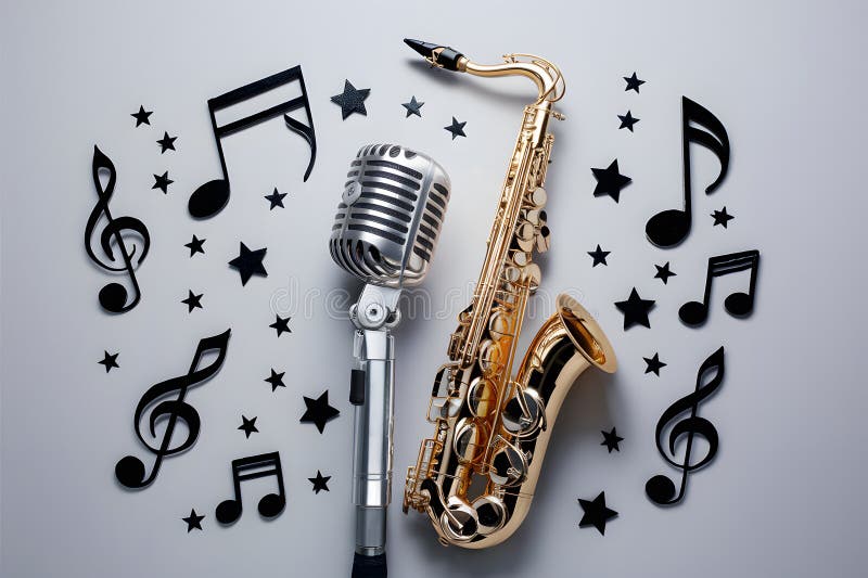 Gray Saxophone Stock Illustrations – 218 Gray Saxophone Stock ...
