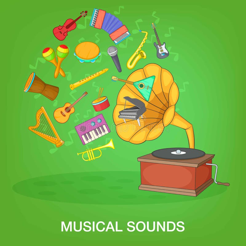Musical Instruments Icons Set, Cartoon Style Stock Vector ...