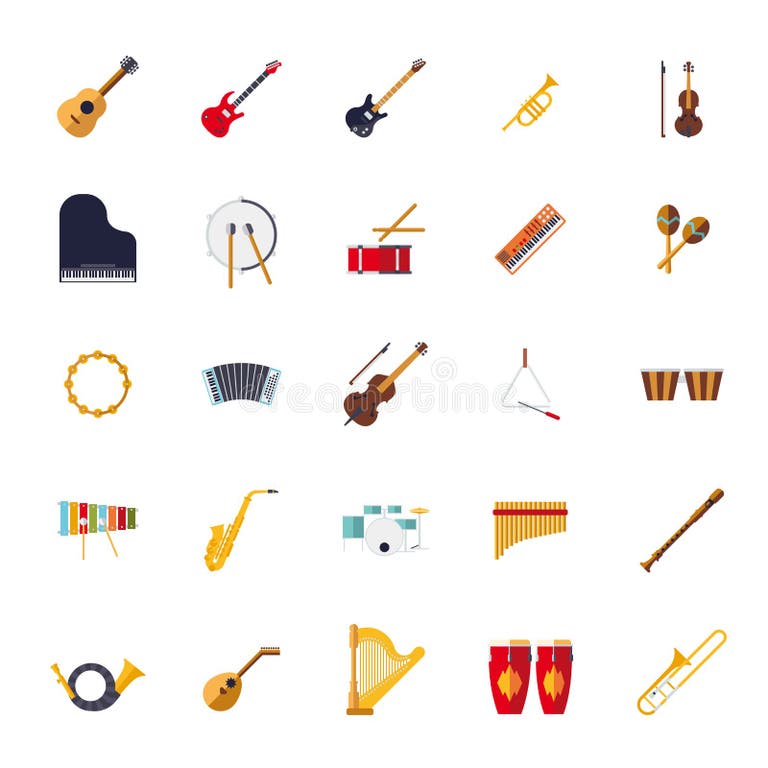 Musical Icons White Stock Illustrations – 14,110 Musical Icons White ...
