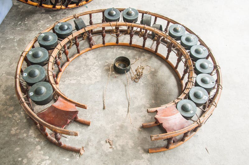 Musical Instruments Name Khong Wong Yai ,Thailand Stock Image - Image ...