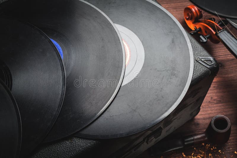 Musical Instruments and Old Objects Stock Image - Image of groove ...